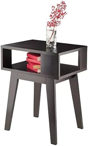 Amazon.com: Rectangular end Table with Storage Area Side Table with ...