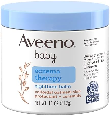 Amazon.com: Aveeno Baby Eczema Therapy Nighttime Body Balm ...