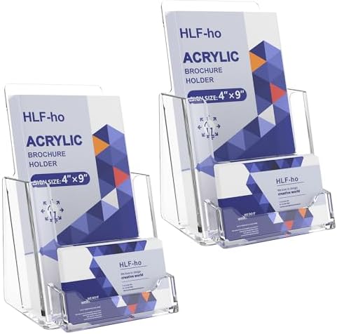 Amazon.com: KINGTOP Acrylic Brochure Holder, Pamphlet Holder Display ...
