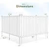 Amazon.com : Giantex White Picket Fence - 2 Panels, 80''W x 37.5''H ...