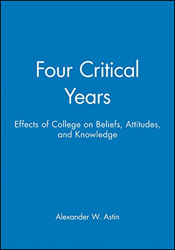 Amazon.com: Four Critical Years: Effects of College on Beliefs ...
