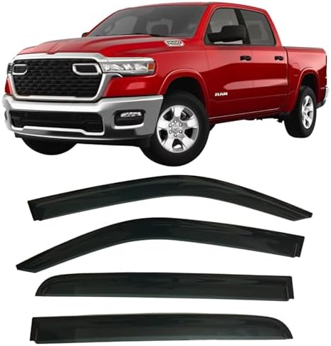Amazon.com: JOYTUTUS Vent Visor Compatible with 2019-2025 Ram 1500 Crew ...