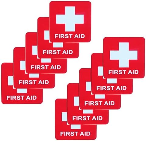 Amazon.com: SICOLAS 10 pcs First AID Stickers, Waterproof Emergency ...
