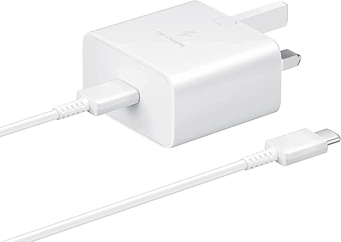 Samsung Original 25W Fast Charging USB-C Mobile Phone Mains Plug/Wall ...