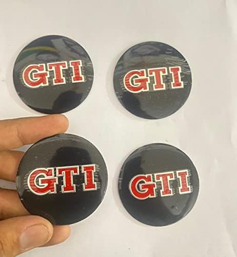 4pcs GTI GT Sign Emblem Car Wheel Center Hub Cap Caps Badge Sticker ...
