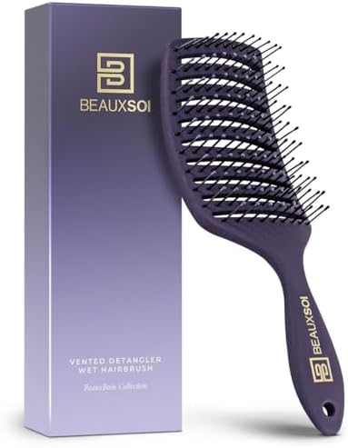Amazon.com : BEAUXSOI Vented Detangling Brush for Wet or Dry, Thick ...