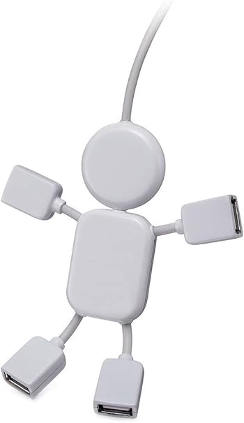 High Value Man Shape USB 2.0 4 Port High-speed Mini Hub Split Extension ...