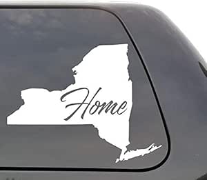 Amazon.com: CELYCASY New York Decal, New York, NY Decal, Home State ...