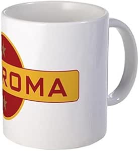 Amazon.com: 11 ounce Mug - A.S. ROMA BADGE Mug - S White " : Home & Kitchen