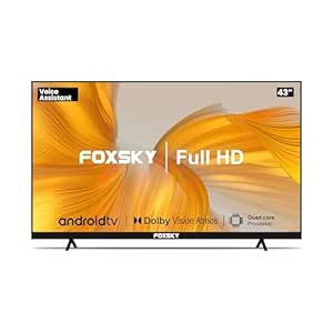 Foxsky 108 cm (43 inches) Full HD Smart LED TV 43FS-VS (Black) : Amazon ...