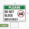 Amazon.com: 2PC Do Not Block Driveway Sign with Stake, 17 Inches by 13 ...
