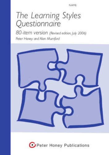 Learning Styles Questionnaire : 80-Item Version: Peter Honey, Alan ...