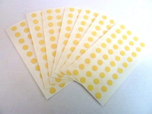 270 Labels, 6mm Diameter Round, Cream, Colour Code Stickers, Self ...
