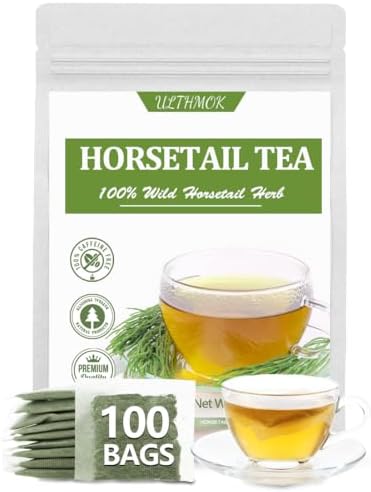 Amazon.com : Premium 100 Horsetail Tea Bags, Made with 100% Wild ...
