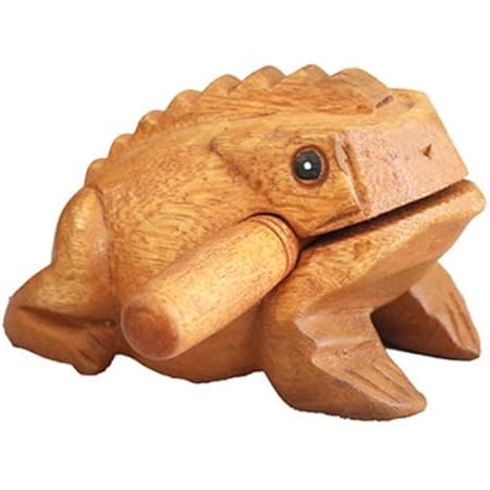 Aussel Guiro Croaking Wooden Frog with mallet, Musical Instrument Sound ...