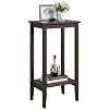 Amazon.com: FOTOSOK Tall End Table with 2-Tier Storage Shelf, Small ...