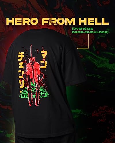 ComicSense.xyz Unisex Chainsaw Man Anime Oversized T Shirts for Men and ...