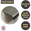 Satin Stainless Steel Folded Edge Worktop Saver, Counter Protector ...