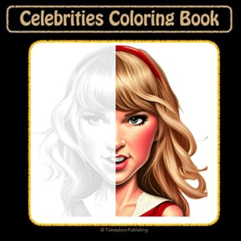 Amazon.com: Celebrity Coloring Book - Adult Coloring Book Caricatures ...