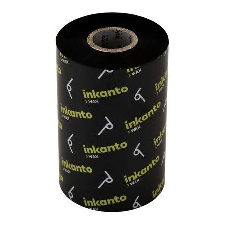 INKANTO AWR8 Wax Black Outside Inking Rolls 110mm x 300m : Amazon.co.uk ...