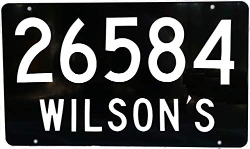 Amazon.com: Address Numbers Sign - Personalized Double Sided Reflective ...