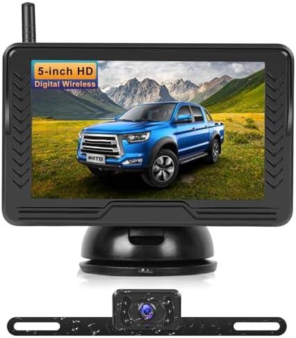 Amazon.com: Wireless Backup Camera for Truck Car RV - 5 Inch HD IPS ...