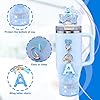 Amazon.com | Rabrgab 6Pcs Blue Stanley Cup Accessories Set - Butterfly ...