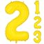 Amazon.com: Large Yellow Number 1 Foil Balloons 40 Inch Helium Big ...