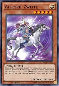 Amazon.com: Yu-Gi-Oh! - Valkyrie Zweite - SHVA-EN002 - Super Rare - 1st ...