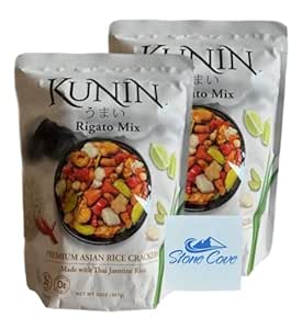Amazon.com: Kunin Rigato Mix Premium Asian Rice Crackers 2 Bag Bundle ...