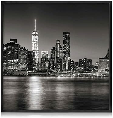 Amazon.com - Modern 17x17 Black Picture Frame with Real Glass - Wood ...