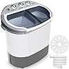 Amazon.com: Pyle Portable Washing Machine - Twin Tub 11Lbs Capacity ...