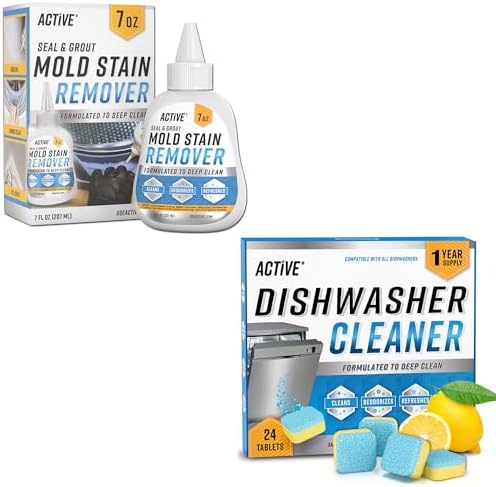 Amazon.com: ACTIVE Dishwasher Cleaner and Mold Stain Remover - Includes ...