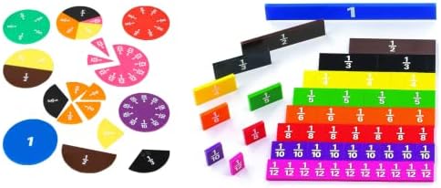 Buy Mathworld Wheel Fraction Circles+Fraction Tile Kit Mathematics ...