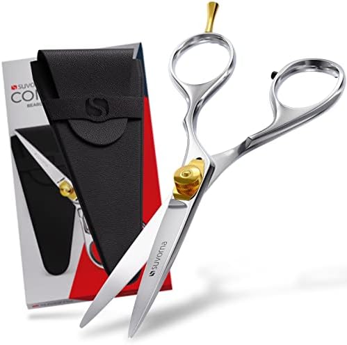Amazon.com: Suvorna Beard Scissors & Mustache Scissors for Men | 5 ...
