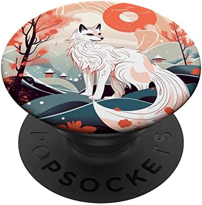 Amazon.com: Japanese Fox Anime Kitsune Japan Fox PopSockets Standard ...