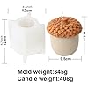 Amazon.com: Xidmold 3D Hazelnut Candle Mold Acorn Silicone Mold for ...
