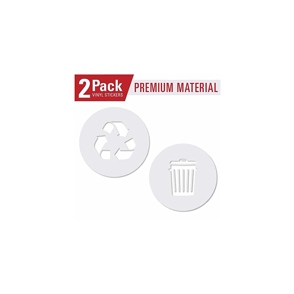 Buy Recycle and Trash Sticker Logo Style 2 (2.75in x2.75in) Symbol to ...