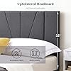 Amazon.com: Flolinda Full Size Bed Frame Upholstered Platform with ...