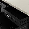 Amazon.com: Timechee 60 inch W Large Black Kitchen Island with Power ...