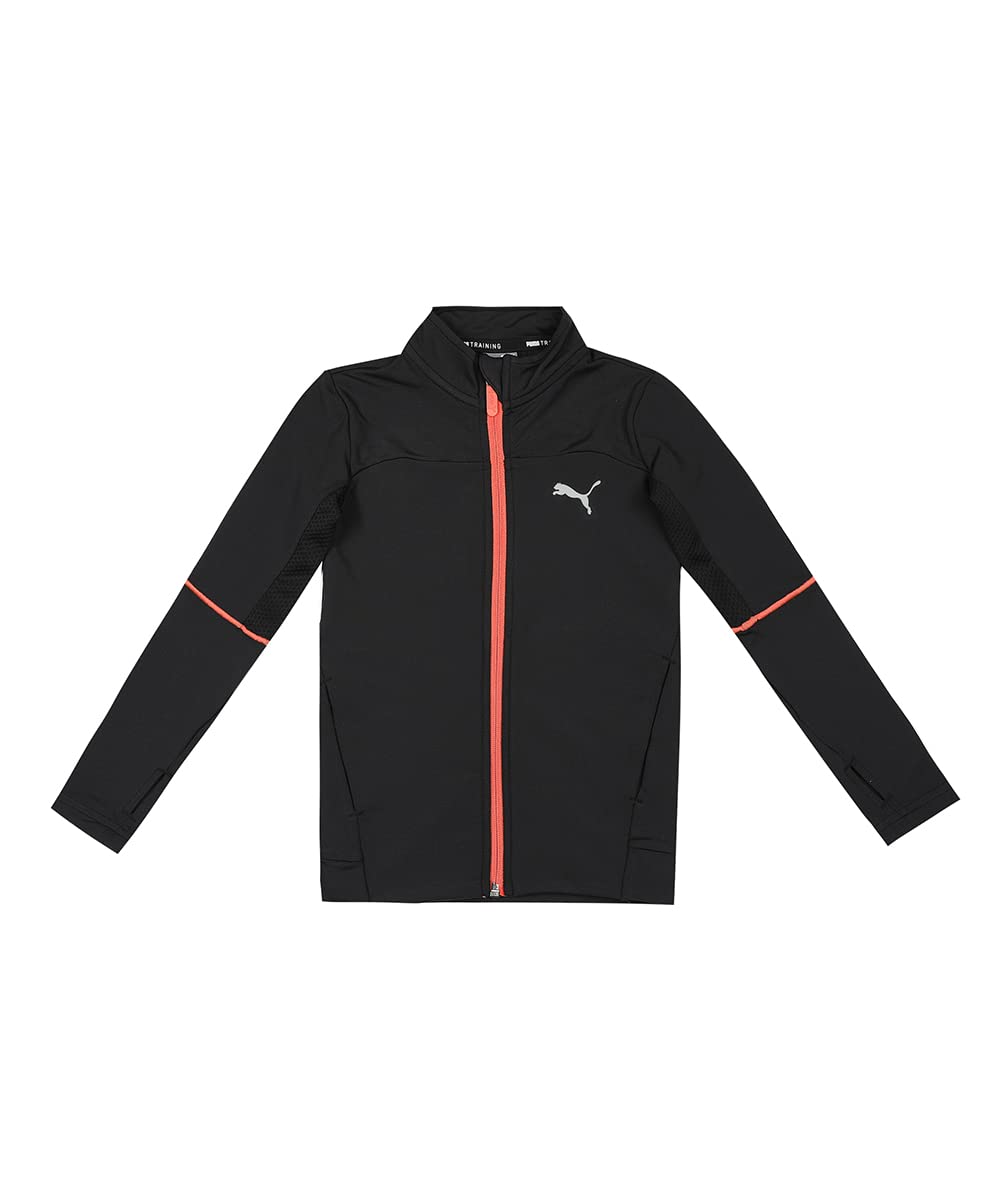 Buy Puma Boy's A-Line Coat (67277401_Black at Amazon.in