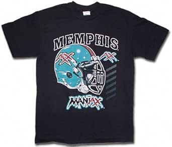 Amazon.com: Memphis Maniax XFL Black Helmet T-Shirt : Clothing, Shoes ...