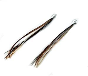 Amazon.com: 4"-6" Genuine Grizzly Black & White Zebra Feathers for Hair ...