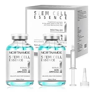 Amazon.com: Stem Cell Serum for Face, 2 Pcs Microneedling Serum Ampoule ...