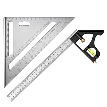 DEKEones Rafter Square & Combination Square Tool Set, 12 Inch Combo ...