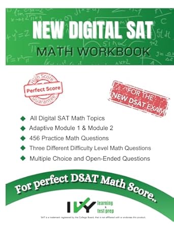 Amazon.com: NEW Digital SAT Math Workbook: All Digital SAT Math Topics ...