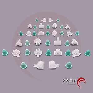 Trim Trim Clips + Grommet - 3B0853575 (Pack of 20) : Amazon.co.uk ...