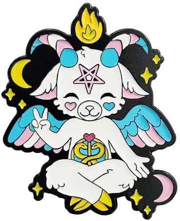 Amazon.com: Transgender Pride Hidden Flag Adorable Baphomet - Soft ...