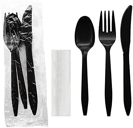 Amazon.com: 250 Plastic Cutlery Packets - Individually Wrapped ...