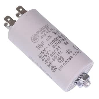 16uF Motor Run Capacitor Metallised Polypropylene 450V Air Ducati ...